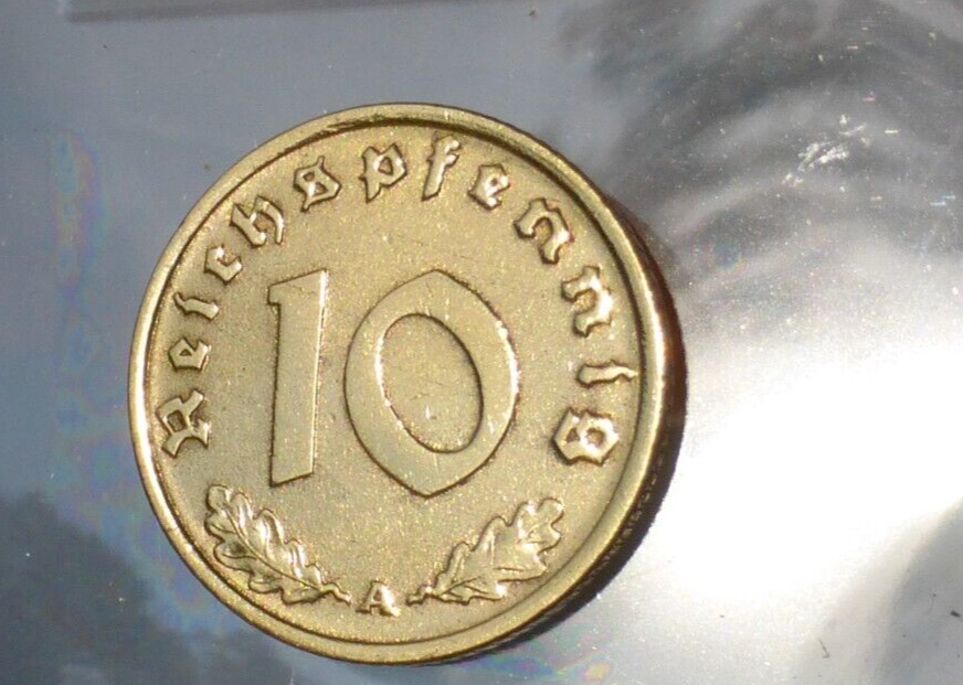 Nazi Germany Pre and Post WW2 Rare Coin Set 10 Reichspfennig Third ...