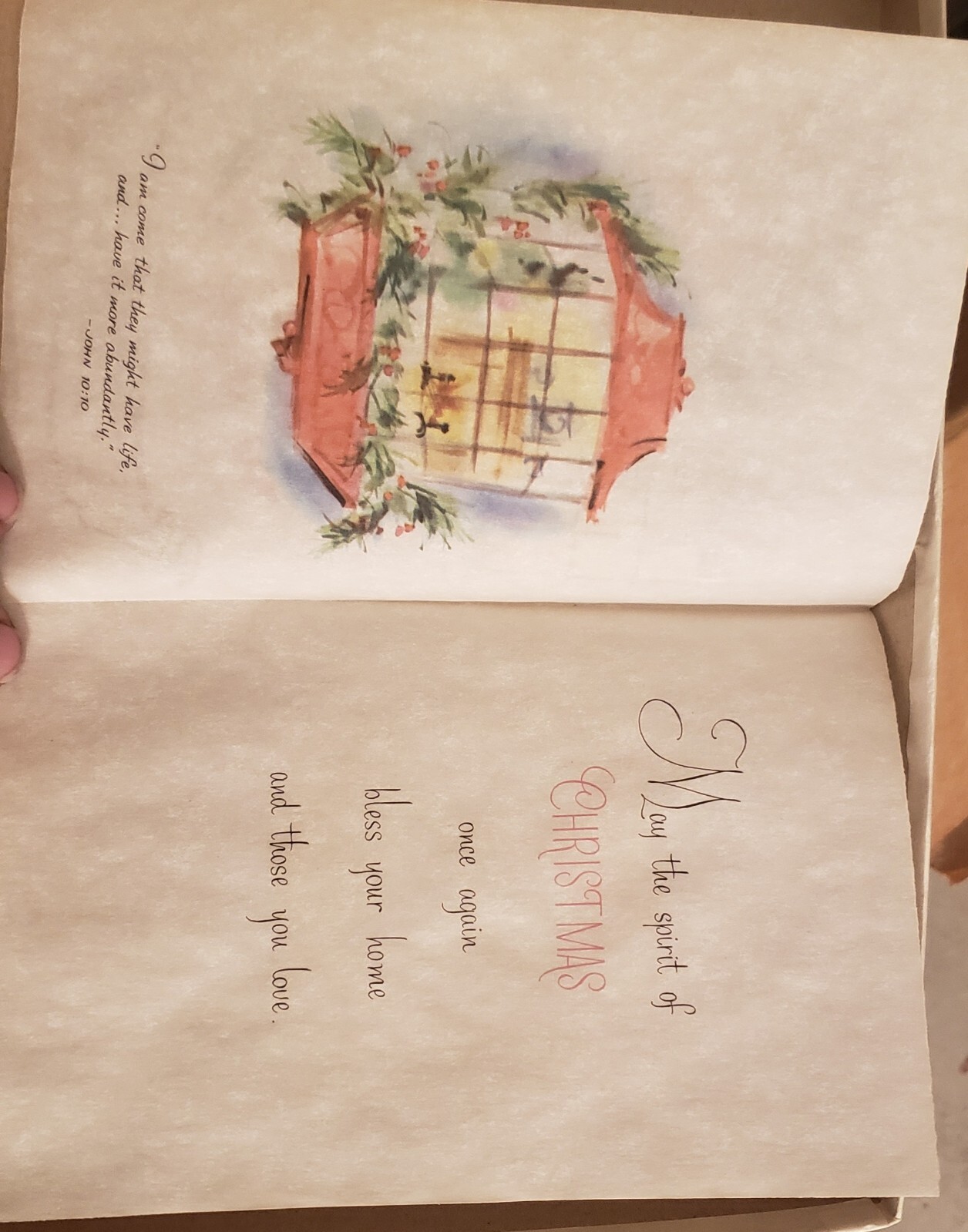 21 Vtg "The Sunshine Line" Parchment Christmas Cards w/ Orig Box and ...