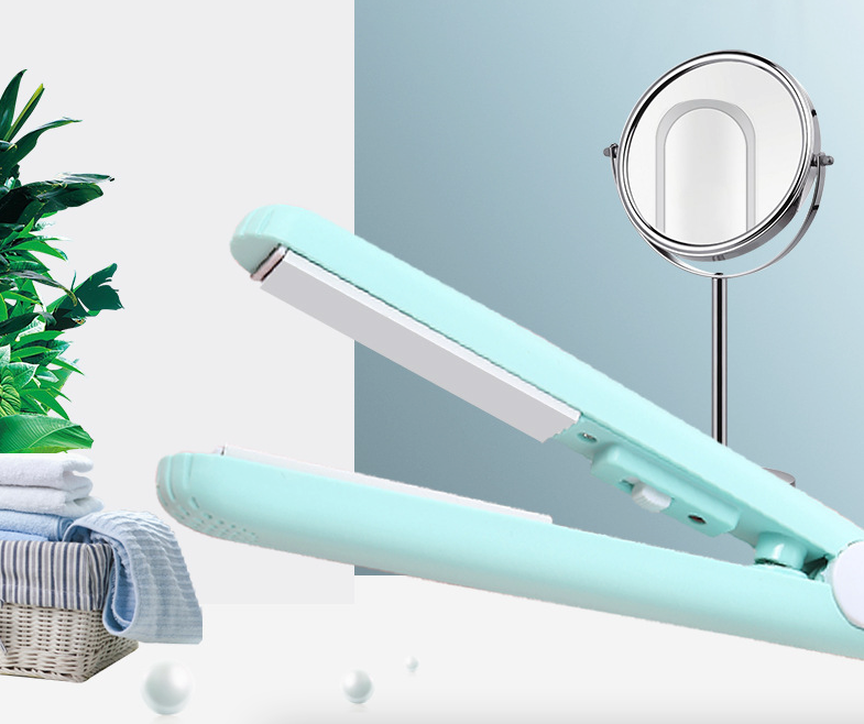 Mini 3D Grid Hair Crimper Curling Iron Volumizing Hair Iron Ceramic ...