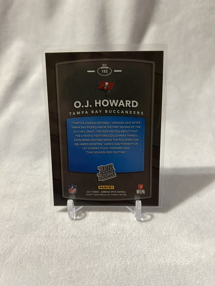 2017 Panini Donruss Optic Football #197 OJ Howard RATED ROOKIE ...