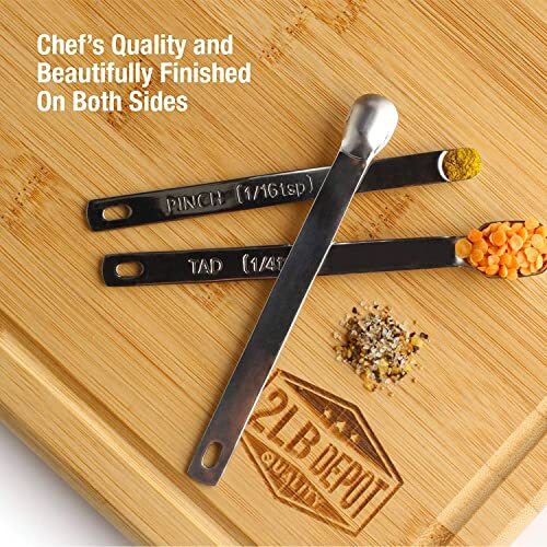lbdepot Measuring Spoons Set Of 3 tad 1/4 Teaspoon Dash 1/8 Teaspoon ...
