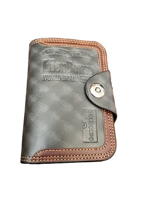 MEN'S NEW MENBENSE WORLD BRAND BROWN LEATHER BI-FOLD WALLETS | eBay