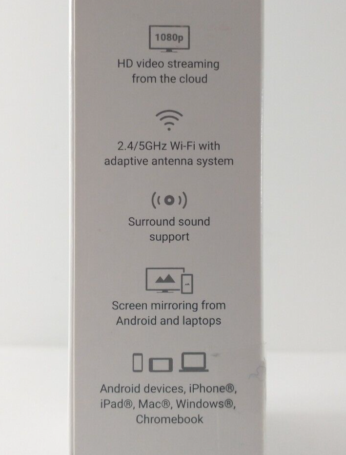 Google Chromecast NC2-6A5(2nd Gen) High Definition HDMI Media Streaming ...