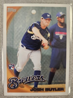 2010 Topps Milwaukee Brewers Baseball Card #163 Josh Butler Rookie | eBay