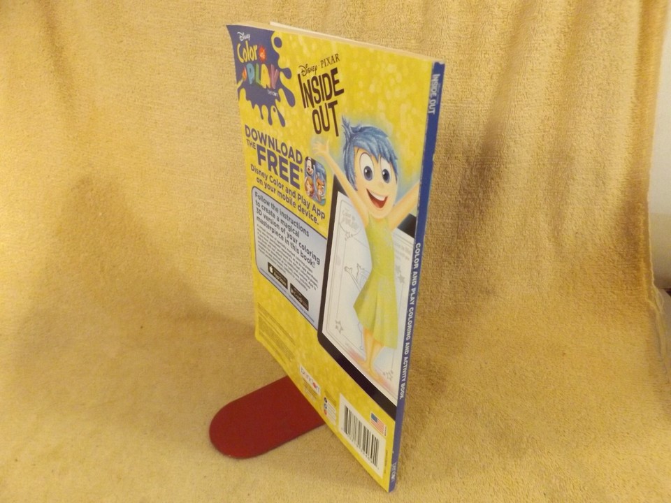 DISNEY COLOR & PLAY Book Featuring PIXAR Inside Out 2016 | eBay