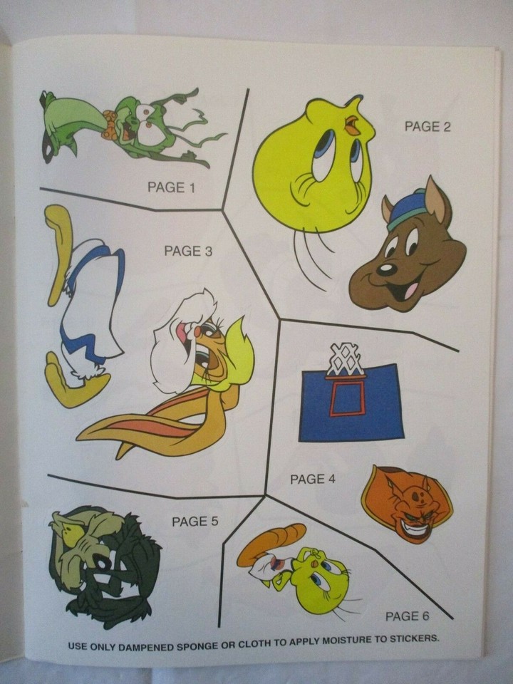 Michael Jordan's Secret Stuff Sticker Book Space Jam Bugs Bunny ...