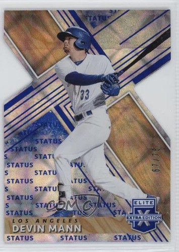 2019 Panini Elite Extra Edition Status Blue Die-Cut /75 Devin Mann #121 ...