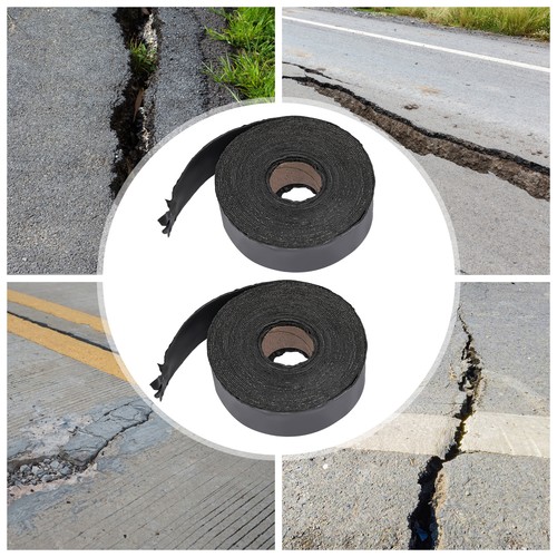 2pc Self-Adhesive Pavement Tapes Black Modified Bitumen Floor Tape 3.15 ...