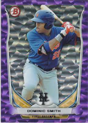 2014 Bowman Chrome Draft Top Prospects Purple Ice Refractors Dominic ...