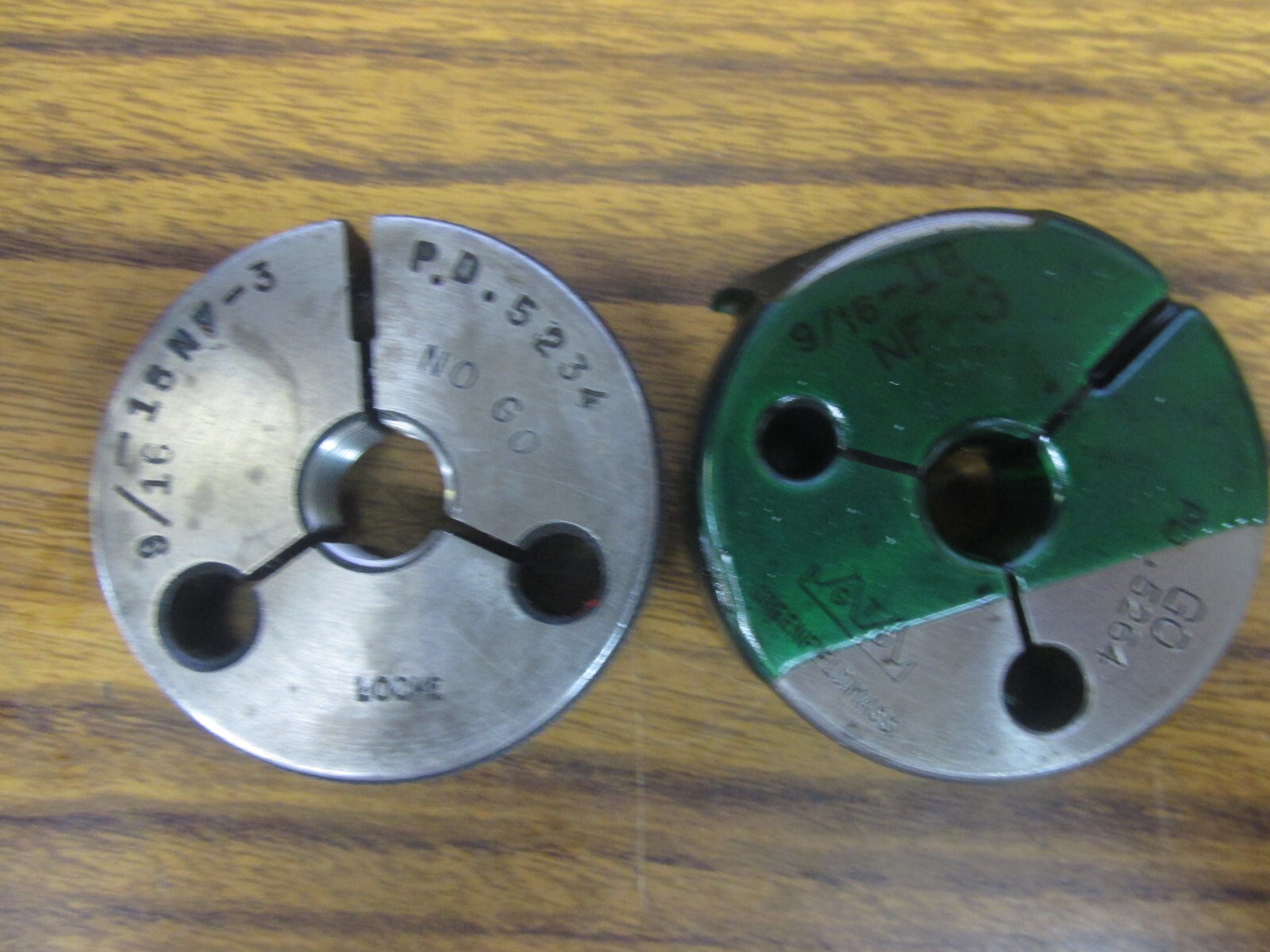 Go & No Go Thread Ring Gage Set 9/16"-18 NF-3 | eBay