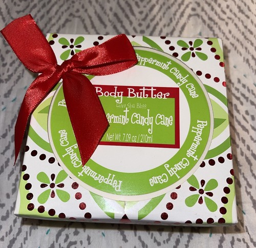 Luxe Spa Bliss Peppermint Candy Cane Body Butter 7.09 oz. Xmas Gift New ...