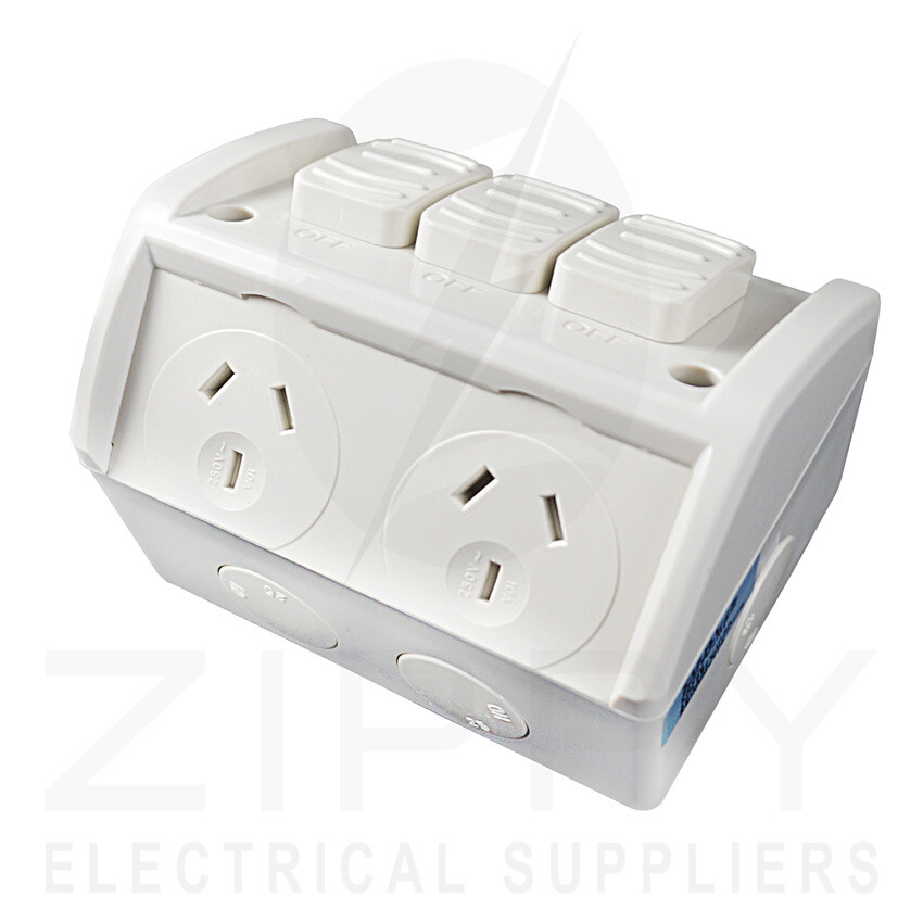 Weatherproof Powerpoint Range(Single,Double Powerpoints, 10A&15A, Mini ...