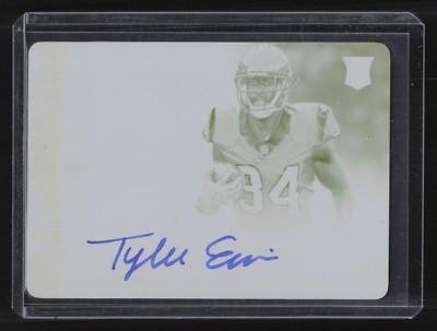 2016 Contenders Tyler Ervin Rookie Ticket Variation Printing Plate Auto ...