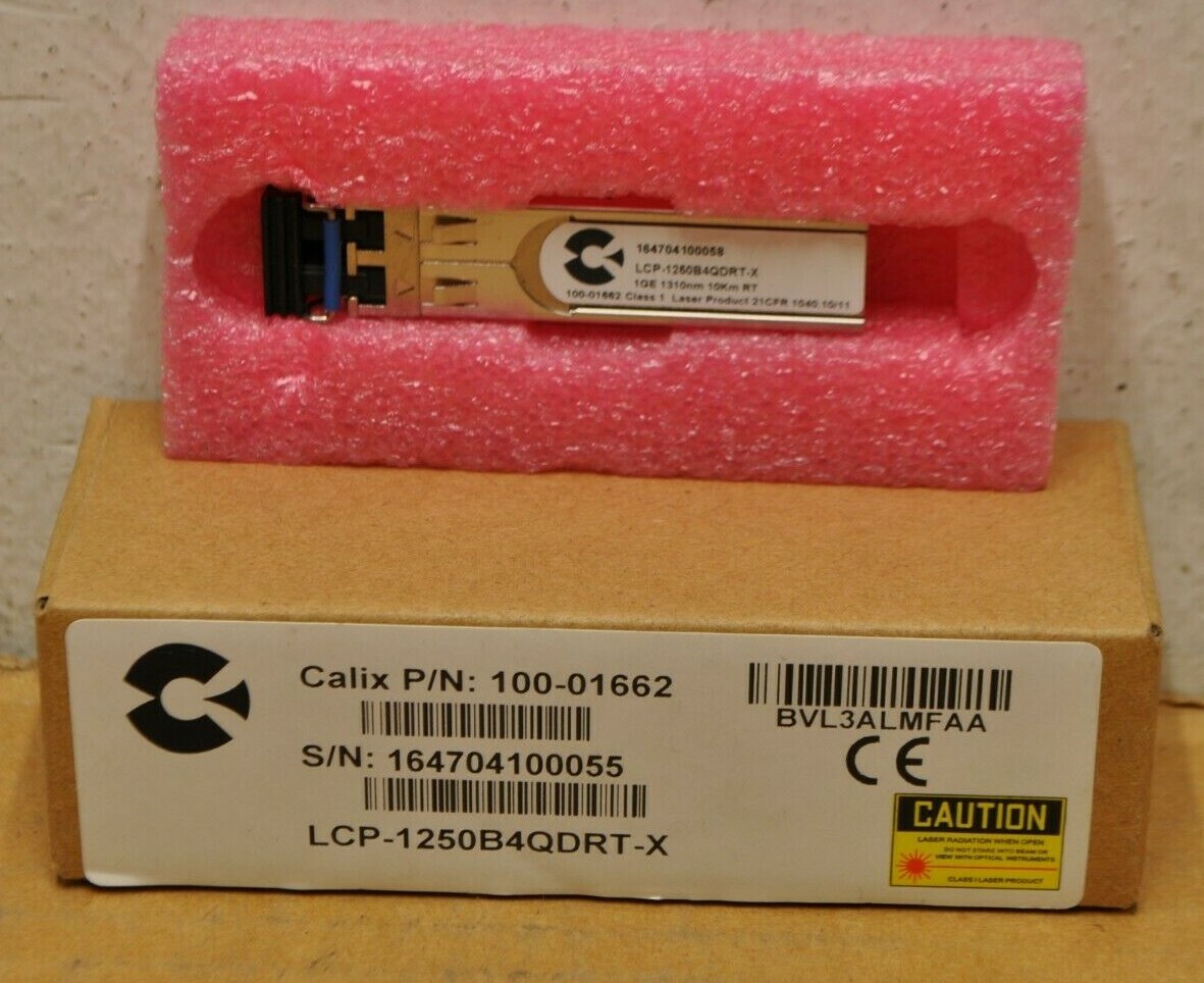 Calix 100-01662 1000base LX LC 10km 1310 NM SFP Transceiver Module for ...