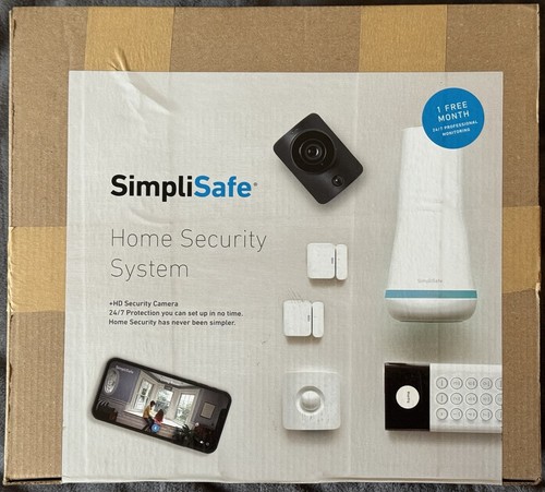 SimpliSafe 6 Piece Wireless Home Security System w/HD Camera brand new ...