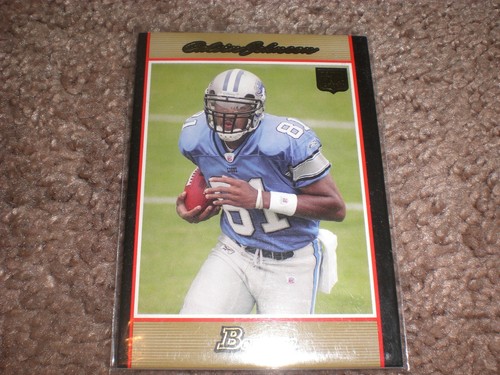 Calvin Johnson Rookie Card Lot (3) Detroit Lions Fleer Bowman Gold Sage ...