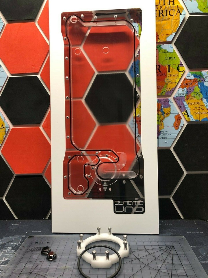 Dynamic UNO XL - Front Panel Acrylic Water Cooling Reservoir for D5 ...