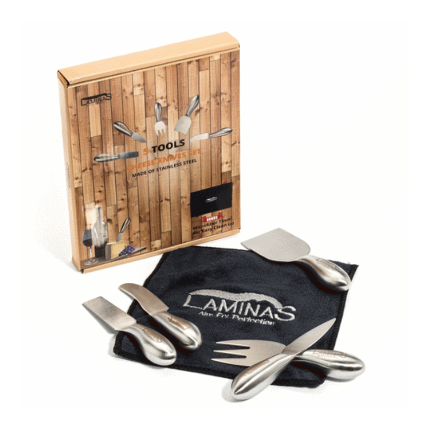 Set of 5 Laminas Cheese Knives Set | Stainless Steel | eBay