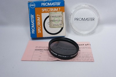 ProMaster Spectrum 7 52mm Polarizer Filter w/OEM Box Case Manual Made ...