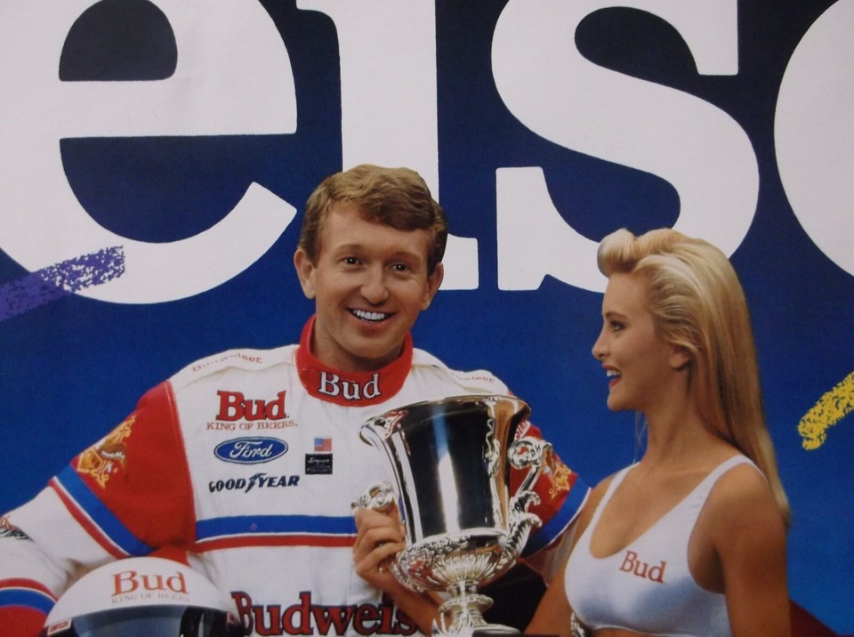 Budweiser NASCAR Racing Team BILL ELLIOTT Poster | eBay