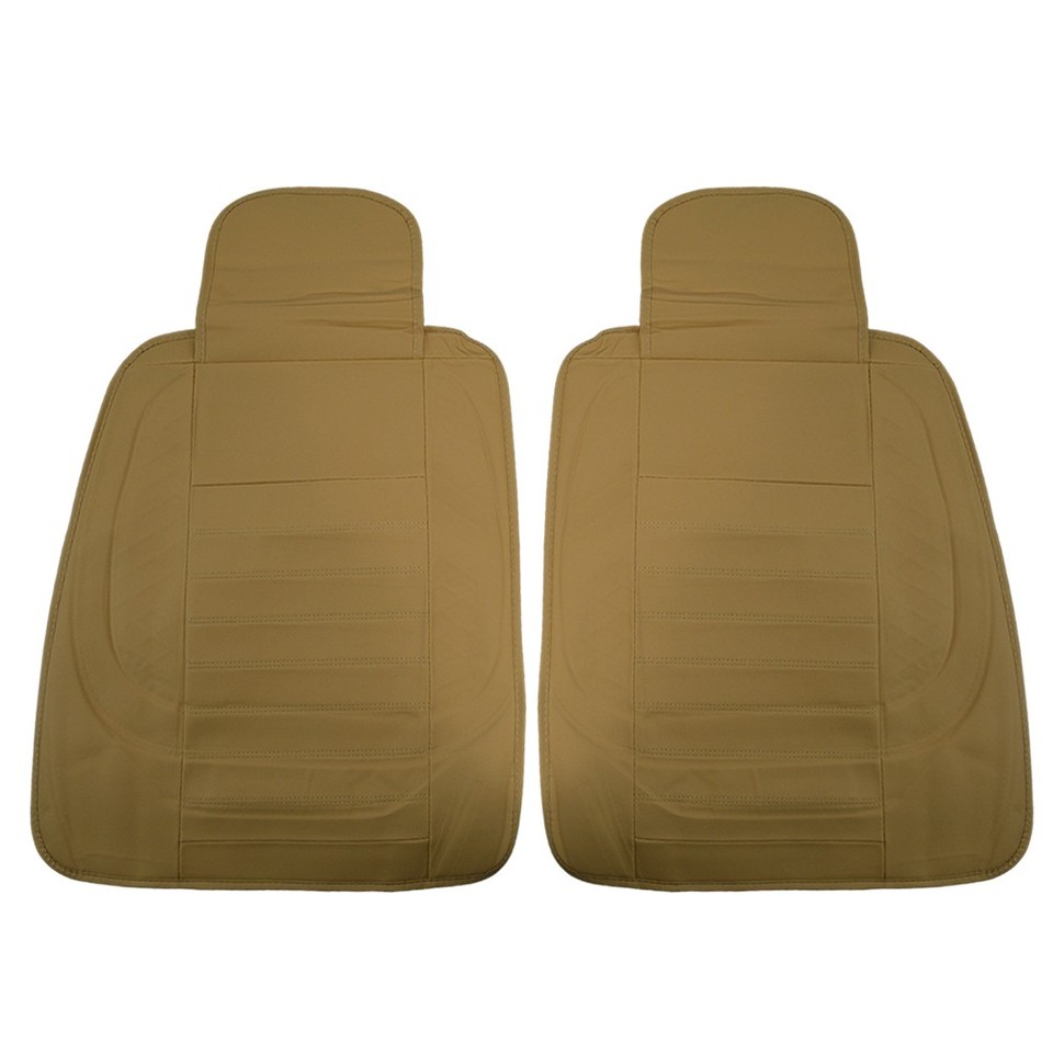 Seat Covers Front Rear Cushion Full Set Universal Deluxe PU Leather 5 ...