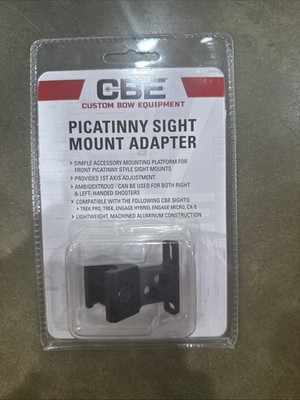 NEW Custom Bow Equipment CBE Picatinny Sight Mount Adapter | eBay