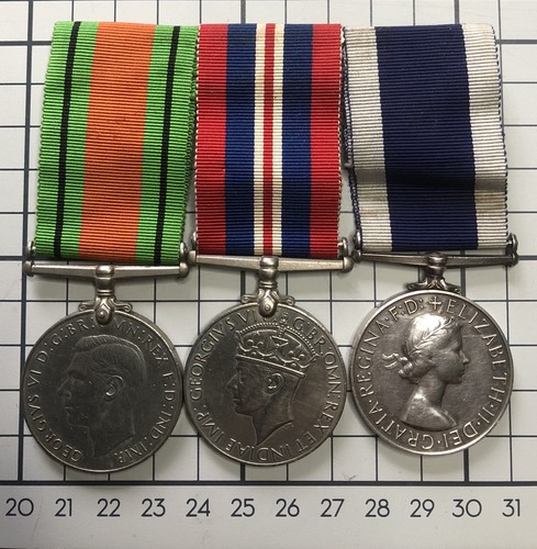 WW2 Royal Navy Medal Group & Long Service Good Conduct LSGC Chief ...