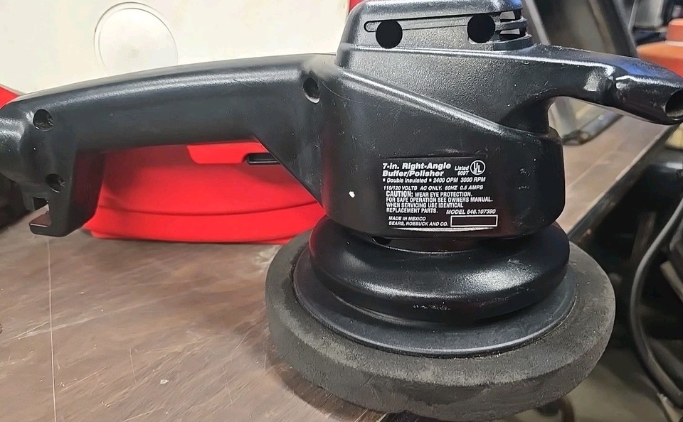 Sears Craftsman 7” Right Angle Buffer Polisher System Model 646.107390 ...
