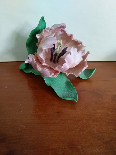 Lenox Parrot Pink Peach Tulip Fine China Porcelain Garden Flower 1989 ...