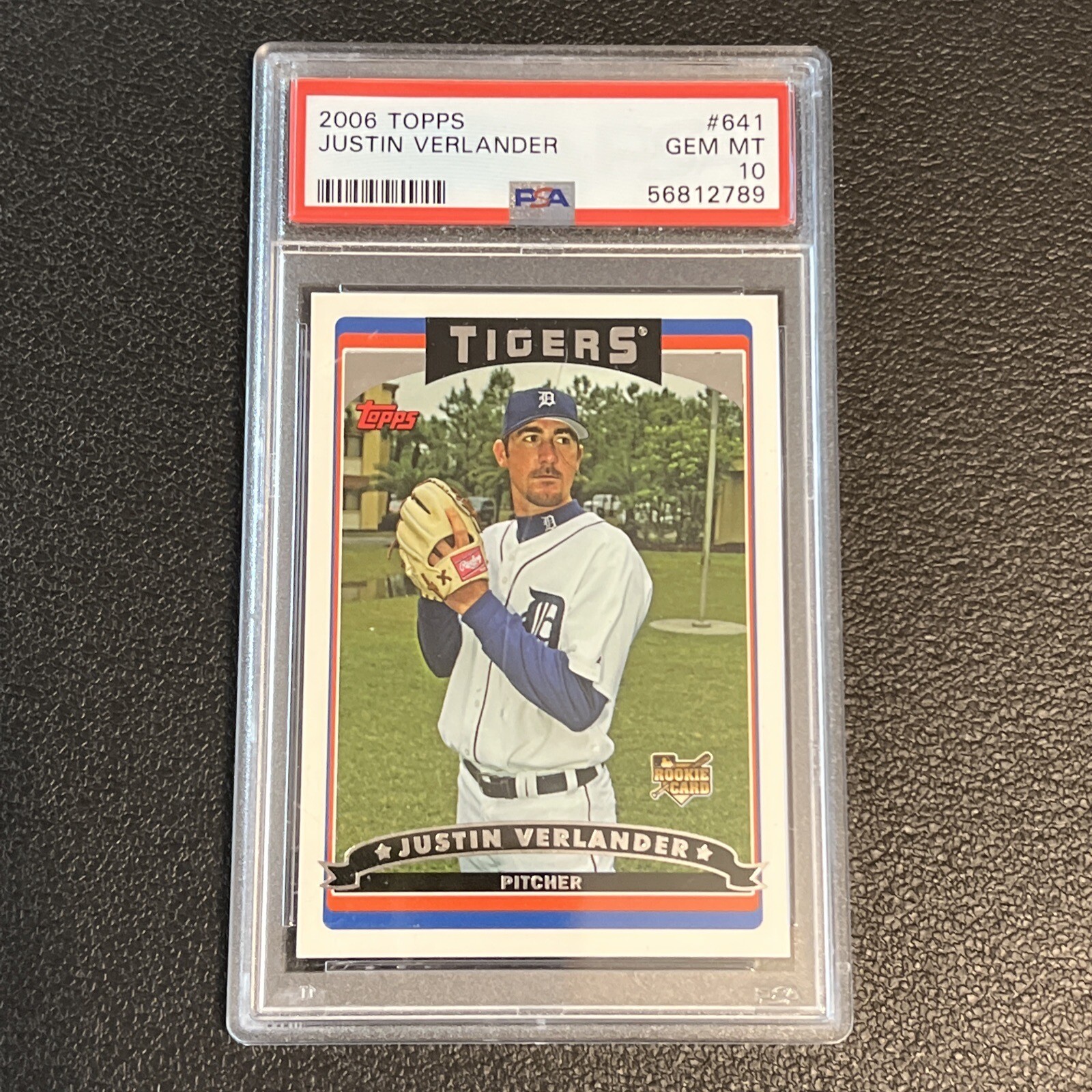 Justin Verlander 2006 Topps Rookie Card PSA 10 GEM #641 Tigers Astros ...