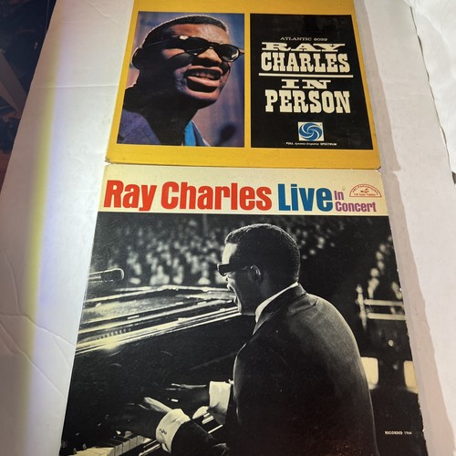 Ray Charles Lot Of 2 Lp Vinyl Records Live / In Person | eBay