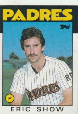 FREE SHIPPING-MINT-1986 Topps #762 Eric Show Padres PLUS BONUS CARDS | eBay