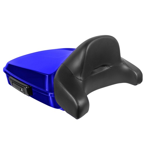 Hogworkz Candy Cobalt Blue Chopped Tour Pack Full Backrest Black ...