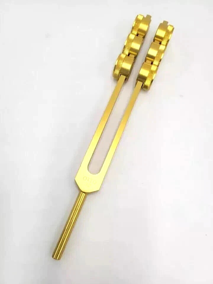 Gold Finish 32Hz Weighted Otto Tuning Fork with Mallet and Bag | eBay