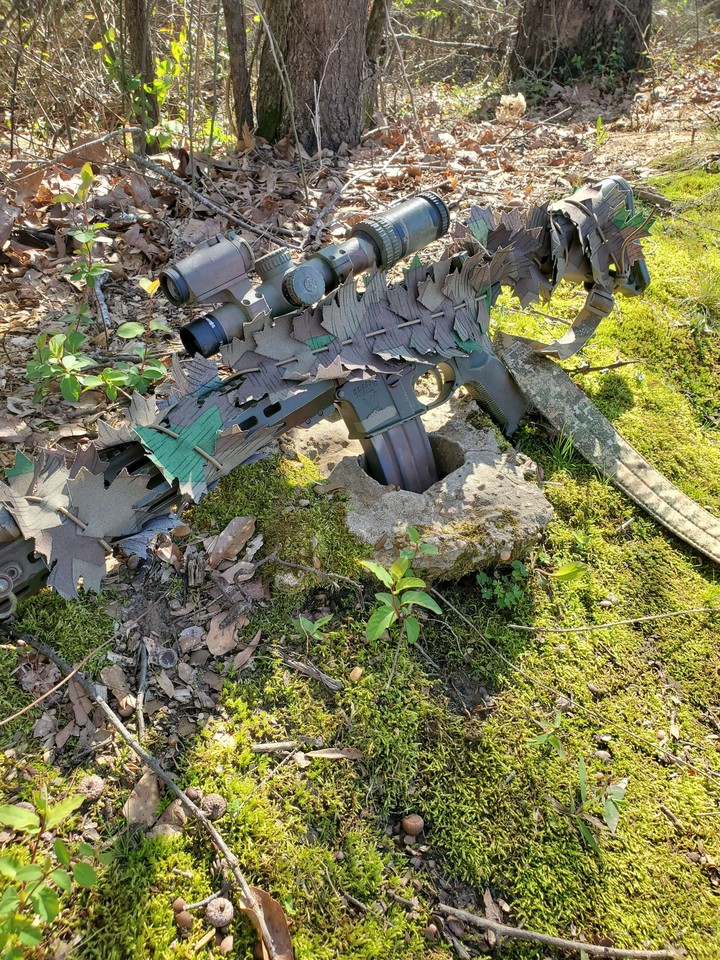 Weapon Scrim (Camo Cover Sniper Ghillie Netting Tactical Military Army ...