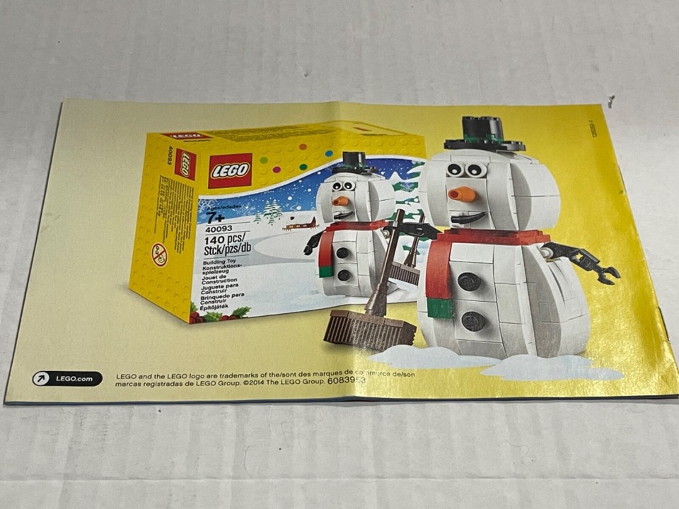 LEGO 40092 Instruction Manual Only. | eBay