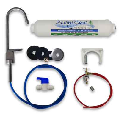 SpringClear Under Sink Drinking Water Tap Filter Kit System - Brushed ...