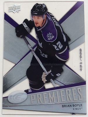 2008-09 BRIAN BOYLE UD ICE PREMIERES ROOKIE #122 LA KINGS #491/999 | eBay