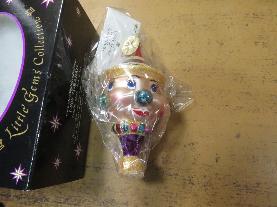 Christopher Radko Little Gems Collection clowning around Ornament | eBay