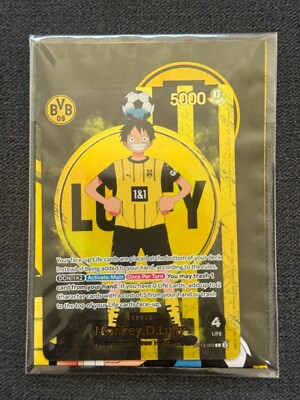 One Piece x BVB Monkey D Luffy Promo Sealed ST13-003 FREE WORLD-WIDE ...