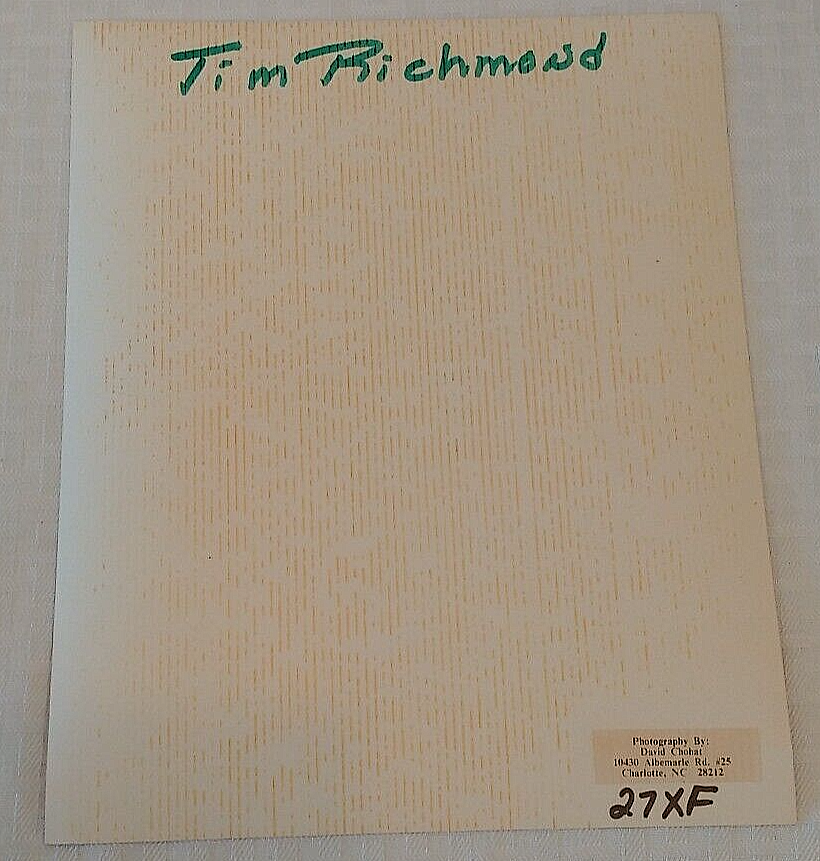 1/1 Vintage TIM RICHMOND Autographed Signed 8x10 Photo NASCAR JSA ...