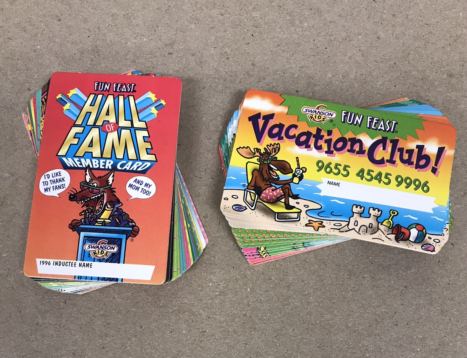 Vintage 32pc Swanson Fun Feast Crazy Credit Cards Frequent Flyer ...