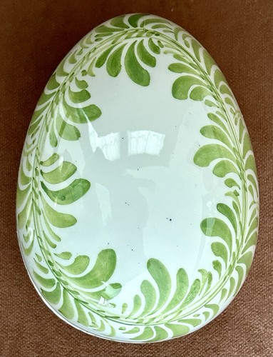 Meiselman Imports Made in Italy Ceramic Egg Trinket Box Hand Painted 5. ...