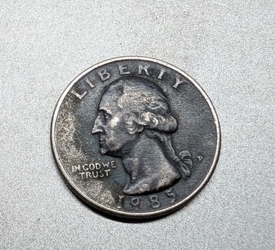 1985 P Washington Quarter Dollar Black Beauty | eBay