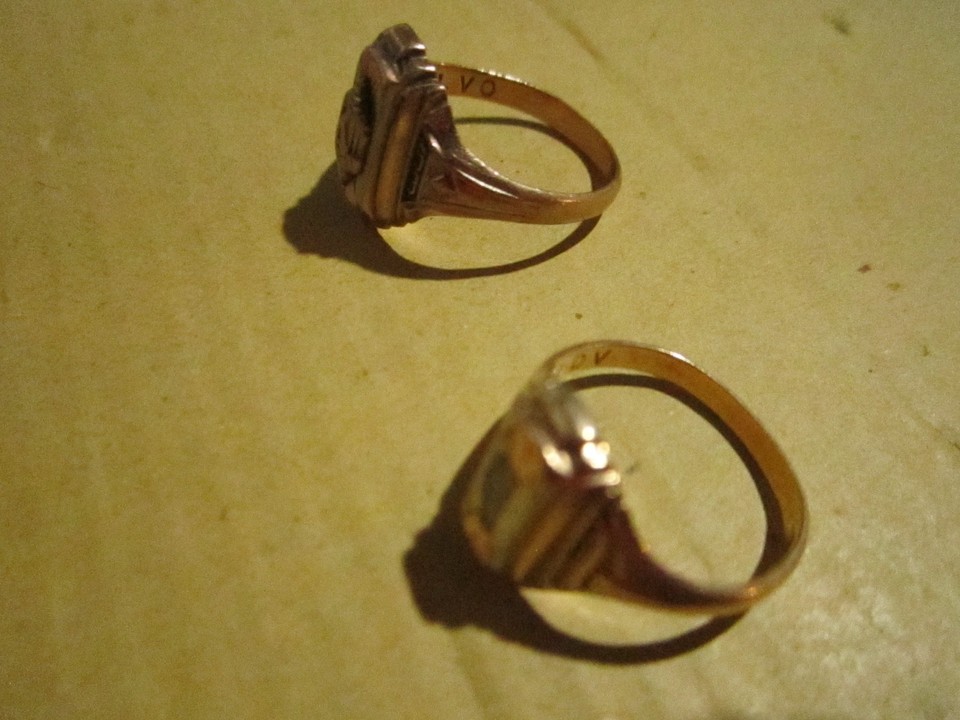 Vintage Gold Class Rings 10K Terryberry 9 Grams Total | eBay