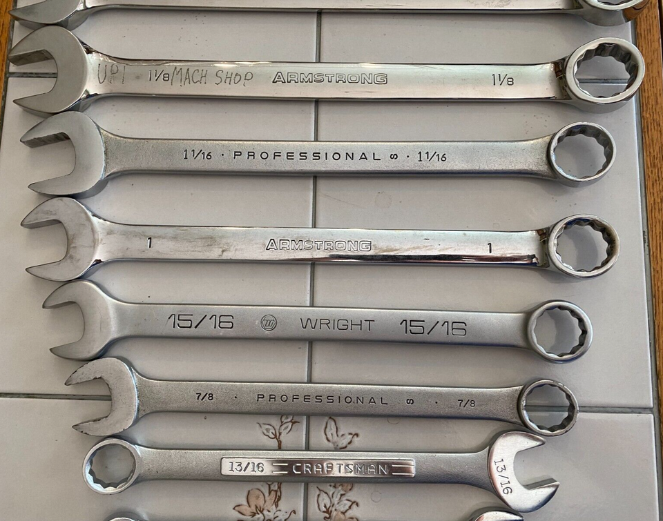 USA 20 Pc Armstrong Craftsman Proto Combination Wrench Set 5/16" to 1-5 ...