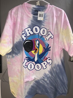 Brand new mens size xlarge tie dye Froot Loops tshirt | eBay