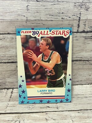 1989-90 Fleer Stickers #10 Larry Bird (invF) | eBay
