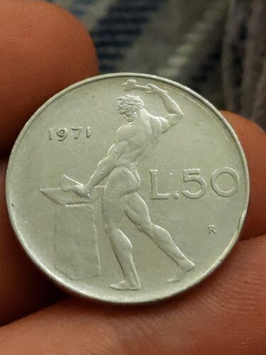 1971 Repvbblica Italiana coin L.50 Italy Italian 50 Lire T48 | eBay