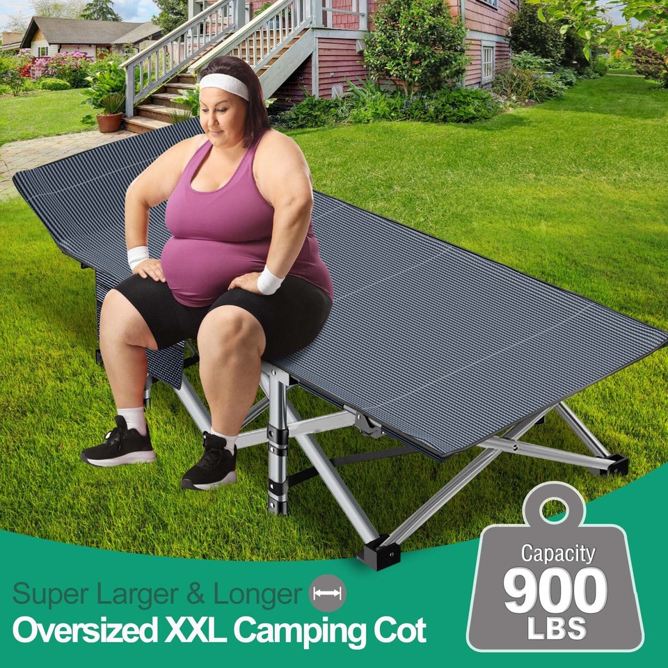 NAIZEA Adults Oversized / Standard Size Folding Sleeping Cot Bed ...